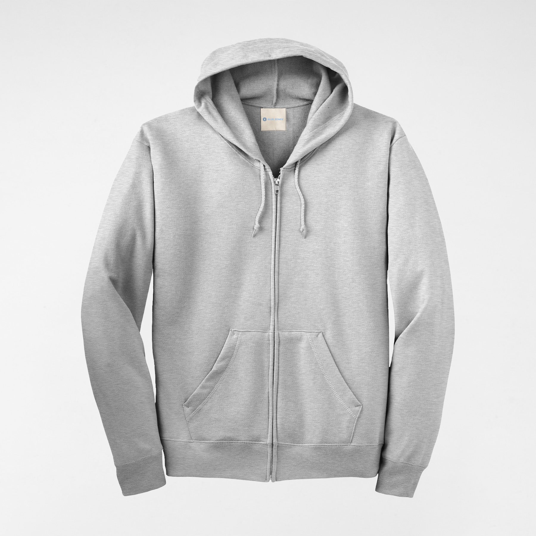 Eat, Move, Love Full-Zip Hooded Sweatshirt - The Blue Zones Store