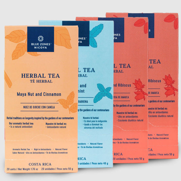 Herbal Tea 4 Pack, 2 Lippia Alba, 1 Maya Nut, 1 Burbark, 80 Tea Bags ...