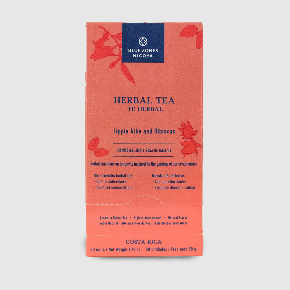 Tea Lippia Alba And Hibiscus 20 U Box - The Blue Zones Store