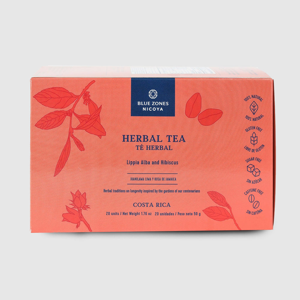 Lippia Alba and Hibiscus Herbal Tea 4-Pac, 80 Tea Bags - The Blue Zones ...