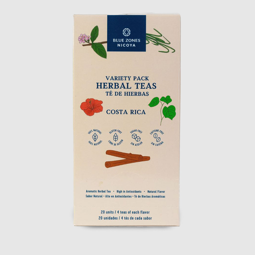 Tea Variety Pack 20 U Box - The Blue Zones Store