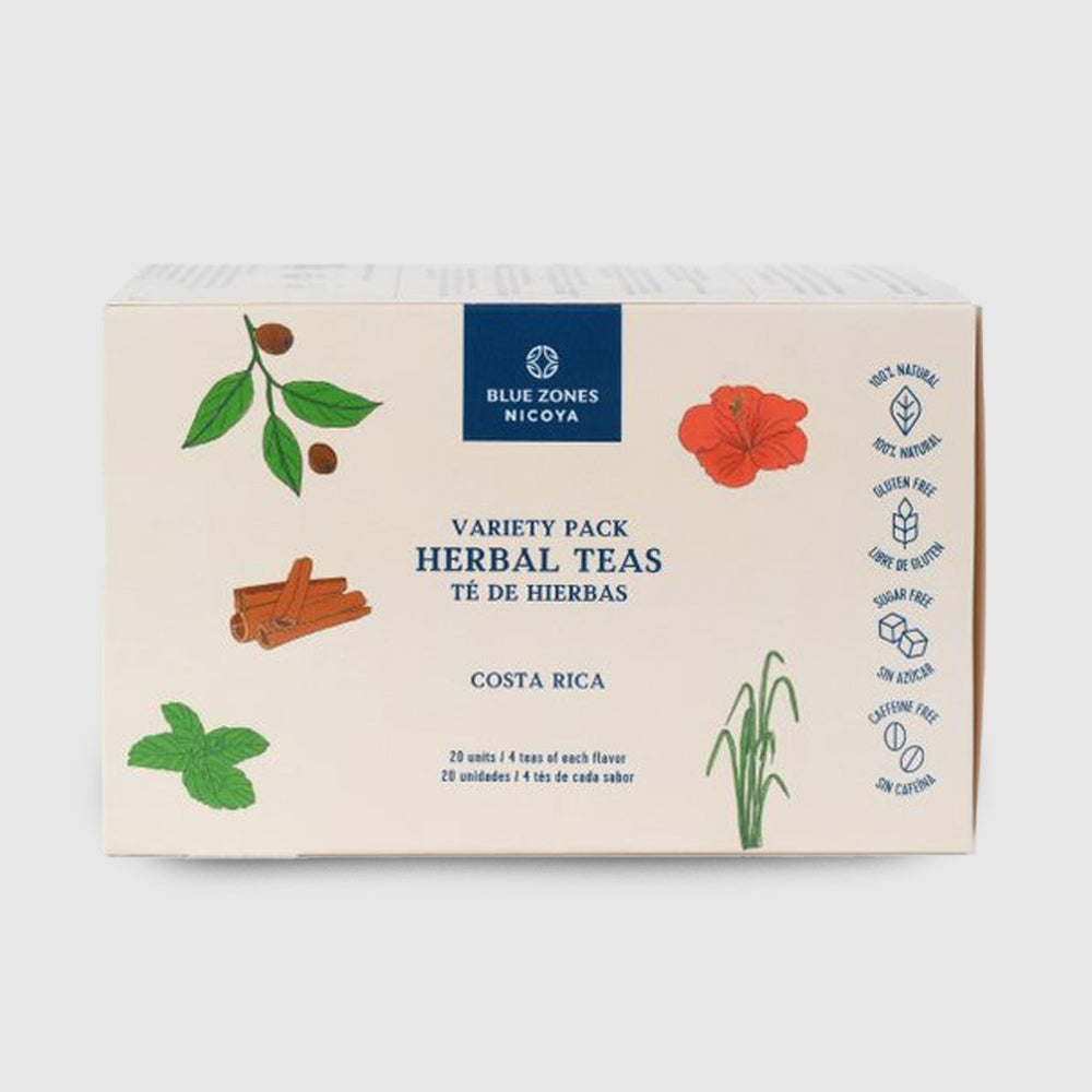 Tea Variety Pack 20 U Box - The Blue Zones Store